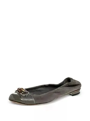 Gucci Bamboo-detail Ballet Flats