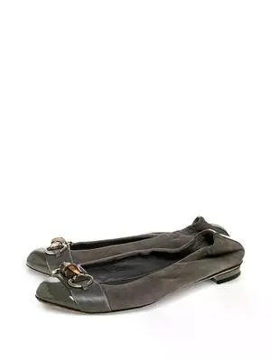 Gucci Bamboo-detail Ballet Flats