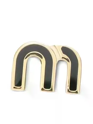 Miu Miu Logo-plaque Earrings