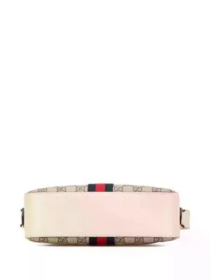 Gucci Small Gg Supreme Ophidia Camera Crossbody Bag - Brown