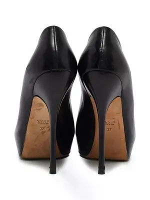 Gucci Peep-toe Heeled Pumps