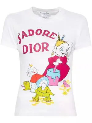 Dior 2002 Graphic-print T-shirt - White