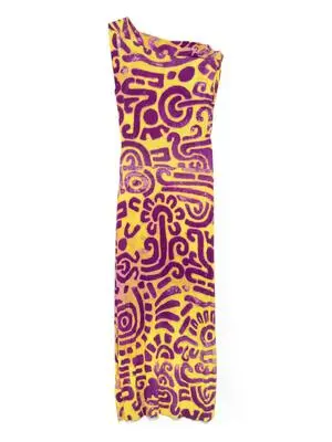 VIVIENNE WESTWOOD 2014s Abstract-print Midi Dress