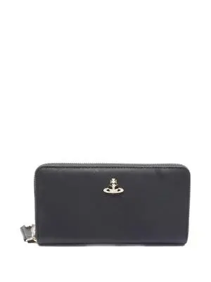VIVIENNE WESTWOOD 20's Saffiano Leather Wallet - Black