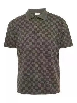 Sandro 2023 Checkered Polo Shirt
