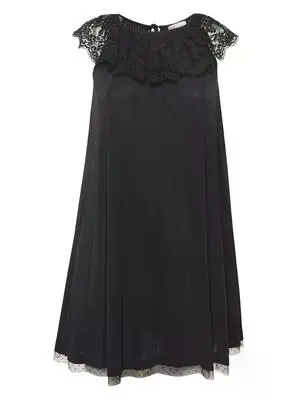 Valentino Garavani Lace-embellished Mini Dress