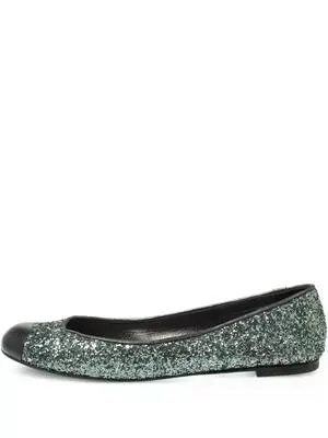 GIUSEPPE ZANOTTI Glitter-embellished Flats