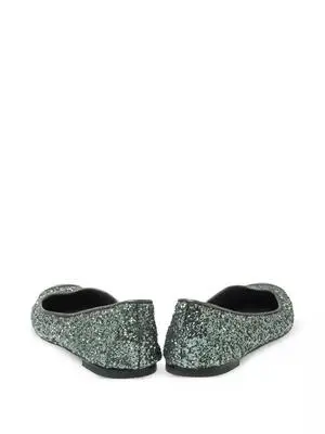 GIUSEPPE ZANOTTI Glitter-embellished Flats