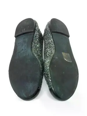 GIUSEPPE ZANOTTI Glitter-embellished Flats