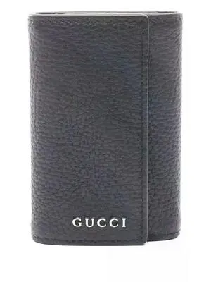 Gucci 2010s Logo Key-ring Case - Black
