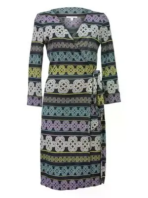 Diane Von Furstenberg Knot-print Wrap Dress
