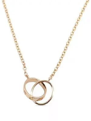 CARTIER 2010s 18k Rose Baby Love Necklace - Gold