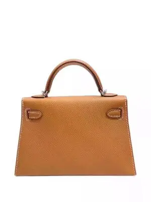 Hermès 2024 Mini Kelly Sellier 20 Epsom Palladium Hardware - Brown