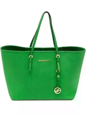 Michael Kors Vintage Jet Set Saffiano Tote Bag - Green