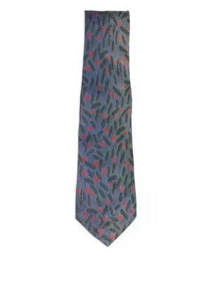 LANVIN Geometric-print Silk Tie