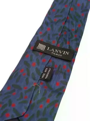 LANVIN Geometric-print Silk Tie