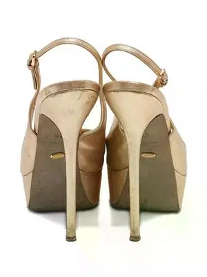 SERGIO ROSSI 140mm Platform Peep Toe Sandals