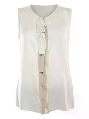 Elie Tahari Bow-detail Stretch-silk Blouse