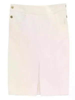 Gucci 2000s Button-detail Skirt - Neutrals