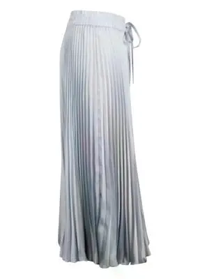 Red Valentino Pleated Midi Skirt - Blue
