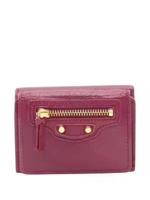 Balenciaga 2010s Mini Trifold-leather Wallet - Pink