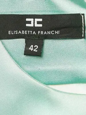 Elisabetta Franchi Two-tone Belted Dress - Blue