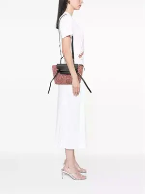 Celine Micro Tweed Belt Satchel - Pink