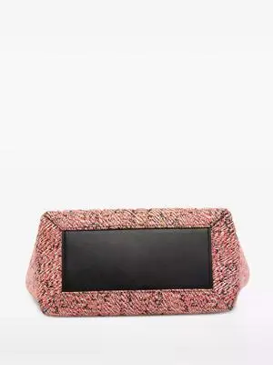 Celine Micro Tweed Belt Satchel - Pink