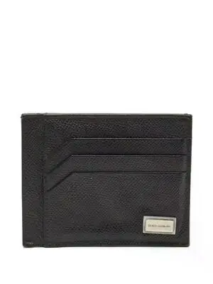 Dolce & Gabbana Logo-plaque Leather Wallet - Black