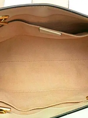 Gucci Gg Supreme Apple Heart Padlock Tote Bag - Brown