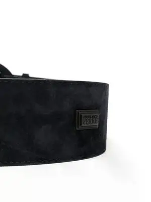 Gianfranco Ferre 1990s Double-buckle Suede Belt