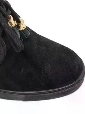 LOUIS VUITTON Leather Wedge Sneakers