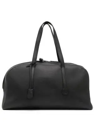 THE ROW Gio Duffle Full-grain Leather Weekend Bag