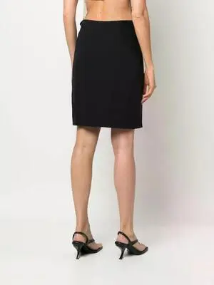 Saint Laurent 1990s High-waisted Pencil Skirt - Blue