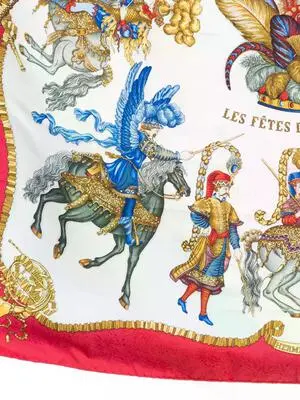 Hermès 1994 Les Fetes Du Roi Soleil Scarf