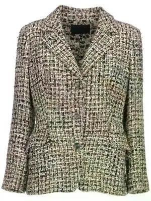 Prada 2000 Tweed Single-breasted Blazer