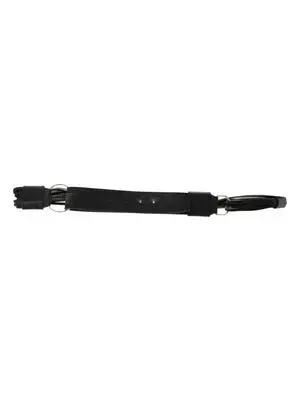 Gianfranco Ferre 2000s Fringed Leather Belt - Black