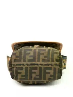 Fendi Mini Ff Zucca Canvas Crossbody Bag