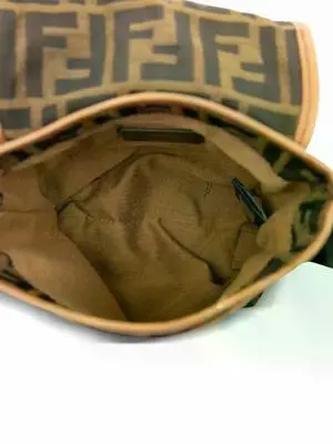 Fendi Mini Ff Zucca Canvas Crossbody Bag