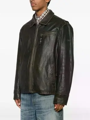 A.N.G.E.L.O. VINTAGE CULT 2000s Zip-fastening Leather Jacket