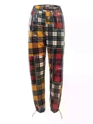 Palm Angels Patchwork-print Plaid Trousers