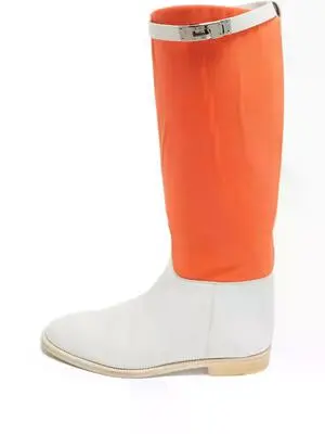 Hermès Colour-block Knee-high Boots