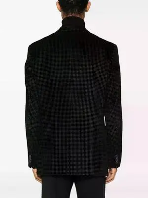 Versace 2000s Checkered Notched Lapels Blazer