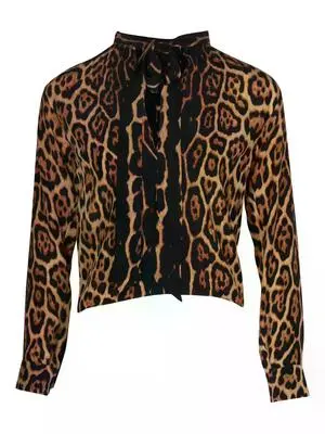Saint Laurent Leopard-print Blouse