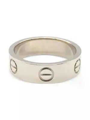 Cartier 14K White Gold Love Ring Silver