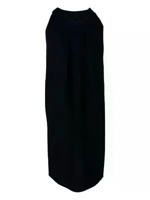 Oscar De La Renta Wool Sleeveless Dress - Black