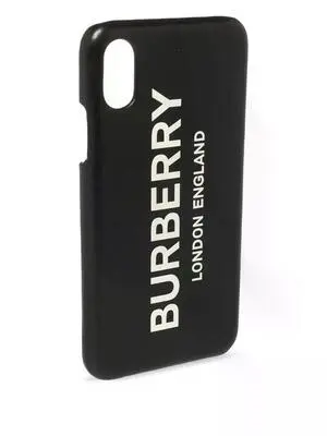 Burberry Leather Logo Iphone Case