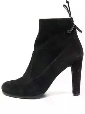 STUART WEITZMAN 100mm Suede Back Tie Boots