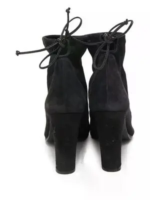 STUART WEITZMAN 100mm Suede Back Tie Boots