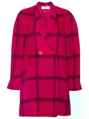 A.N.G.E.L.O. VINTAGE CULT 1980s Check-pattern Brushed Coat